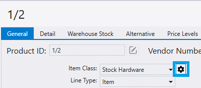 Item Classes – Paradigm ERP by Paragon – Documentation