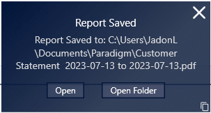 Report List – Paradigm ERP by Paragon – Documentation
