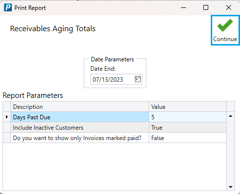 Report List – Paradigm ERP by Paragon – Documentation
