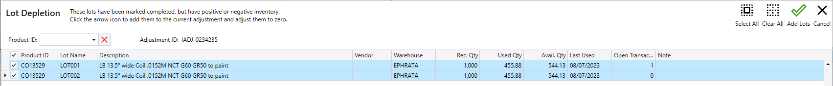 Lot-Based Inventory (Track Coil Inventory By Coil ID) – Paradigm ERP by ...