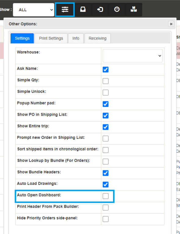 Fulfillment Pro: Dashboard – Paradigm ERP by Paragon – Documentation