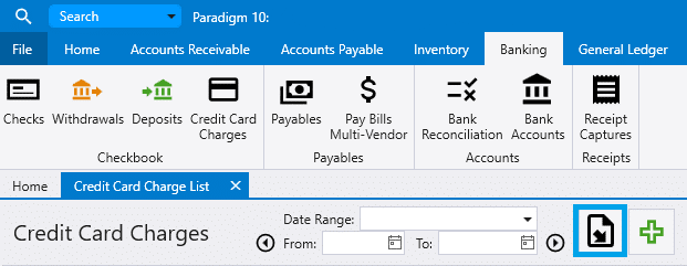 Import Credit Card Transactions – Paradigm ERP by Paragon – Documentation