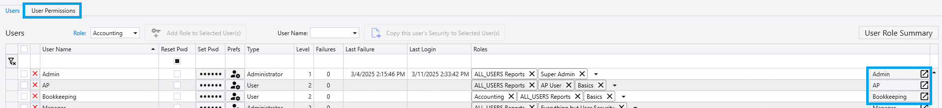 Creating Users And User Security Paradigm Erp By Paragon Documentation