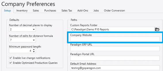 Online Payments – Paradigm ERP by Paragon – Documentation