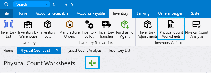 Physical Inventory Count with Lots – Paradigm ERP by Paragon ...