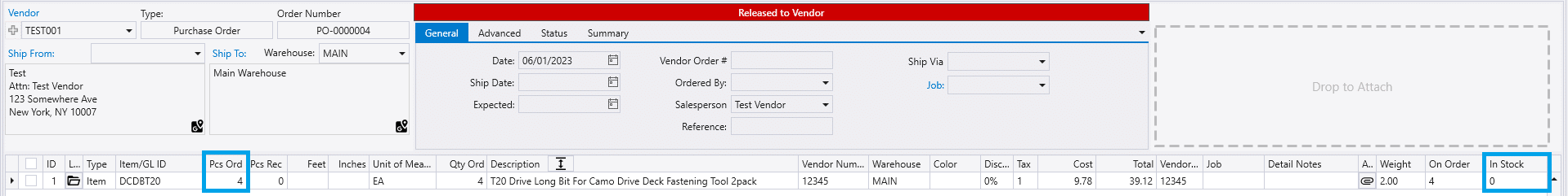 Receive Inventory – Paradigm ERP by Paragon – Documentation