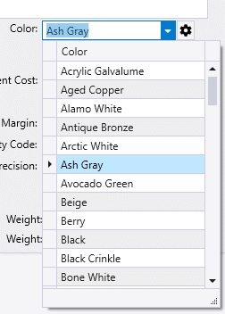 Inventory Color List – Paradigm ERP by Paragon – Documentation