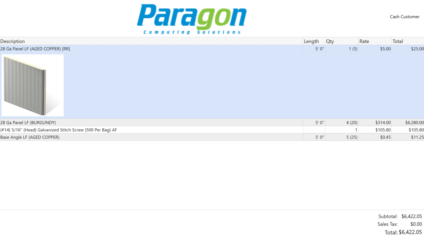 Item Images – Paradigm ERP by Paragon – Documentation