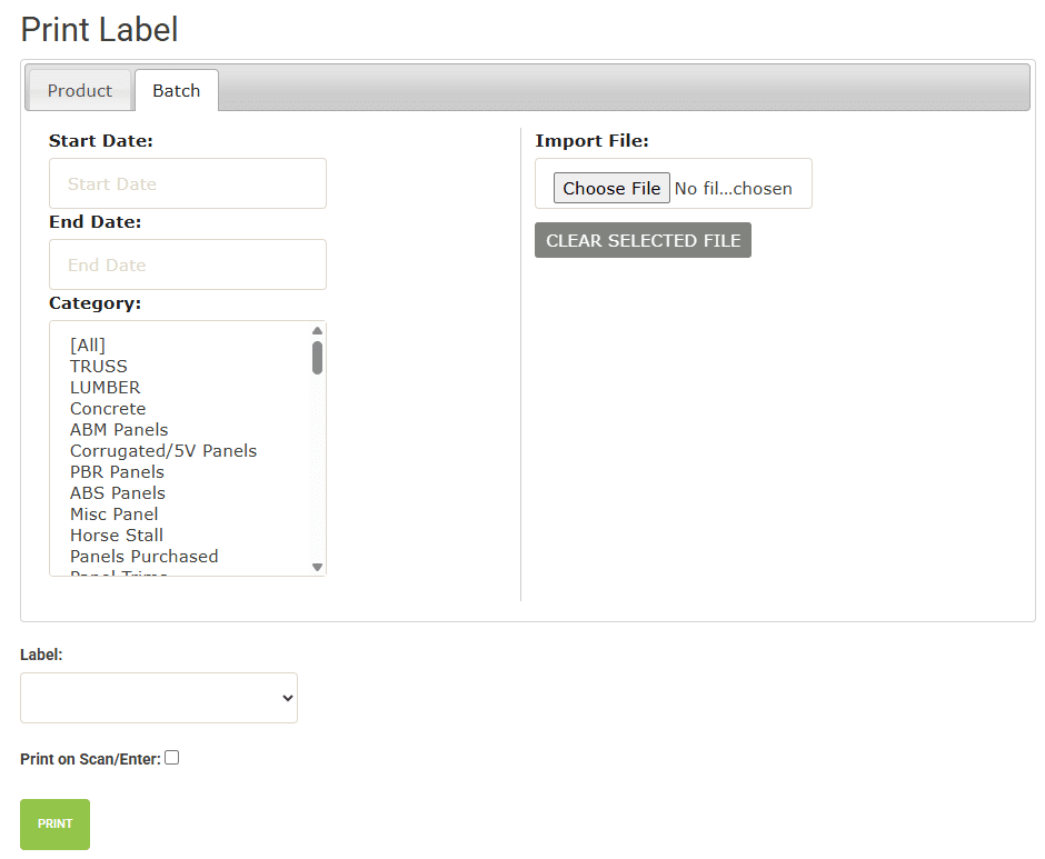 Shelf Label Print Tool – Paradigm ERP by Paragon – Documentation