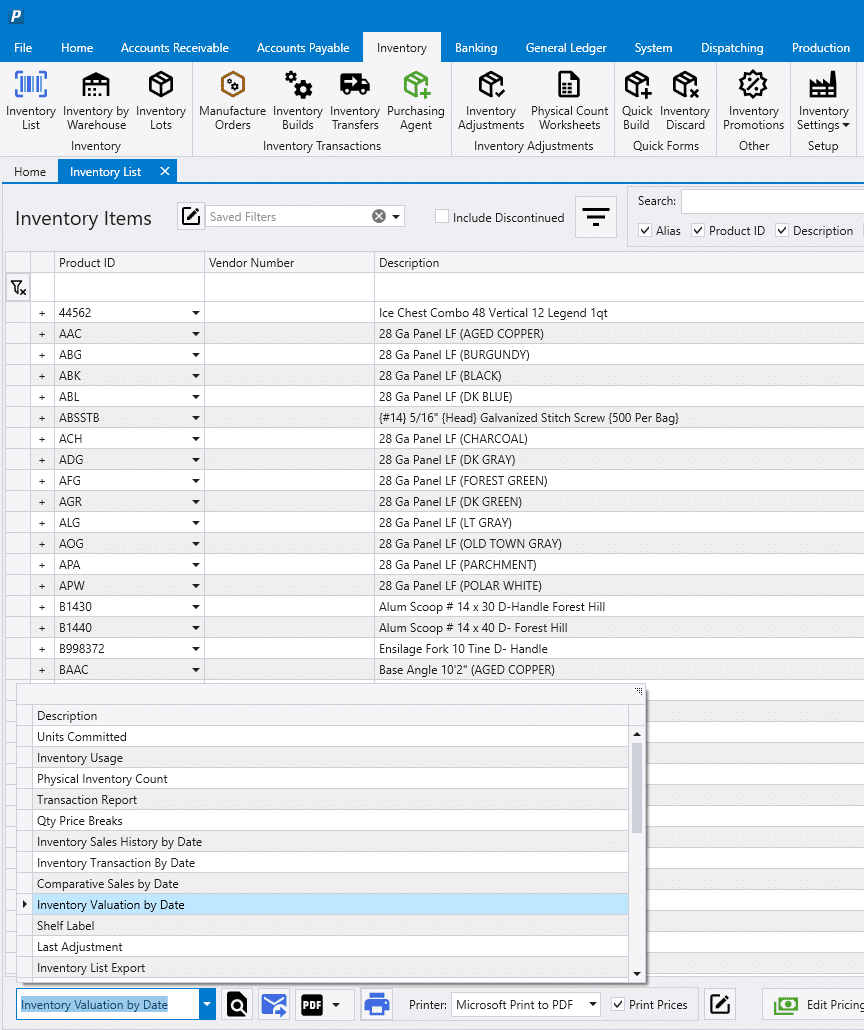 How to Do a Book-to-System Inventory Valuation Adjustment – Paradigm ERP by Paragon – Documentation