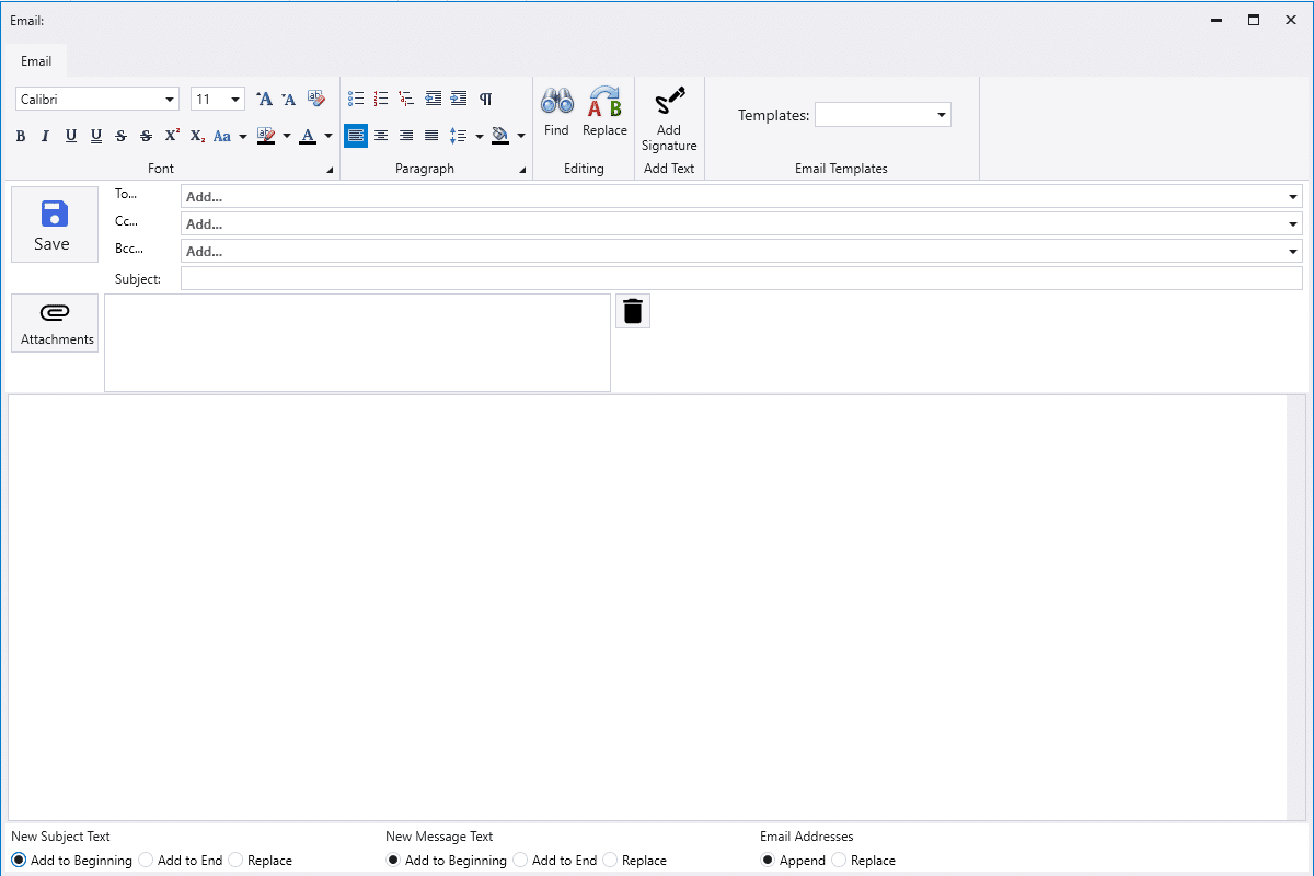 Email Batch Form – Paradigm ERP by Paragon – Documentation